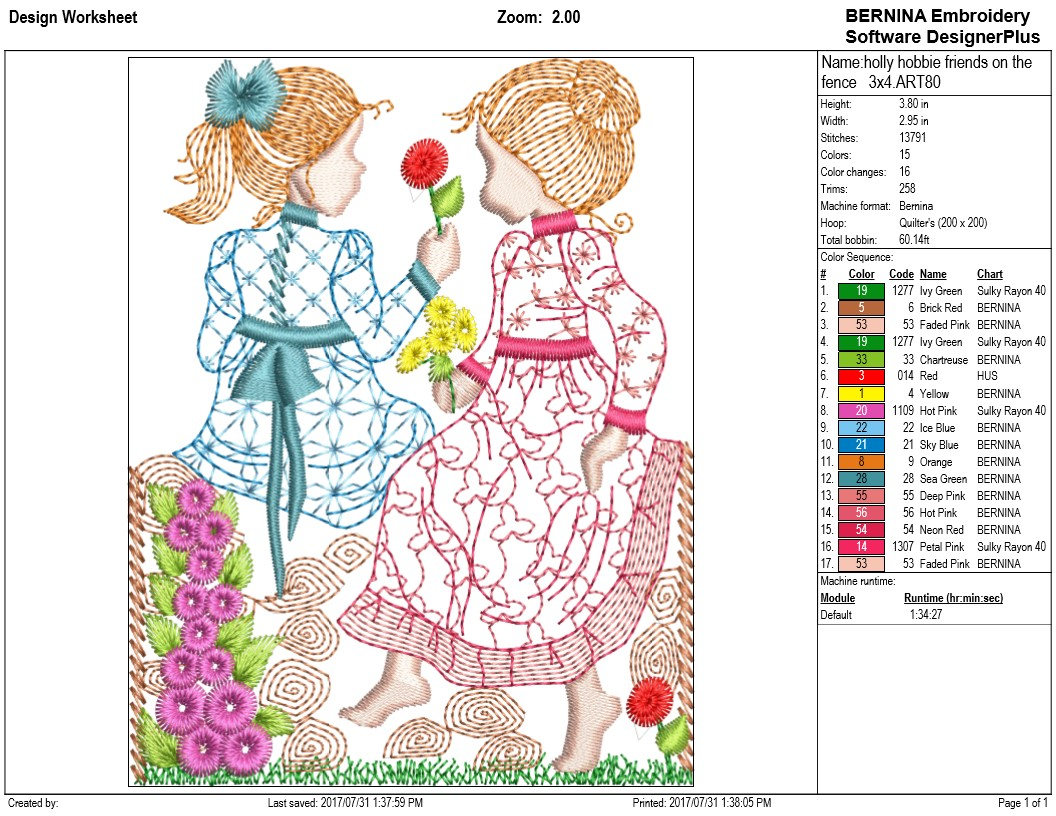 HOLLY HOBBIE Best Friends Machine Embroidery Download 3 Diff - Etsy