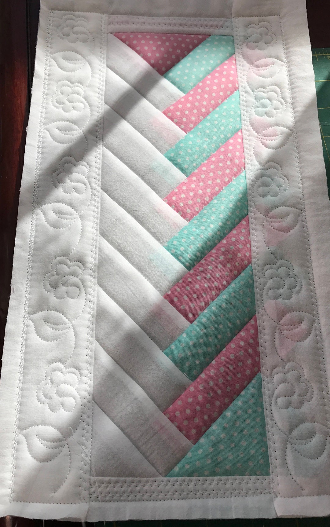 French Braid Quilt Block Embroidery Design: 7x8, 7x12, 8x14 (digital ...