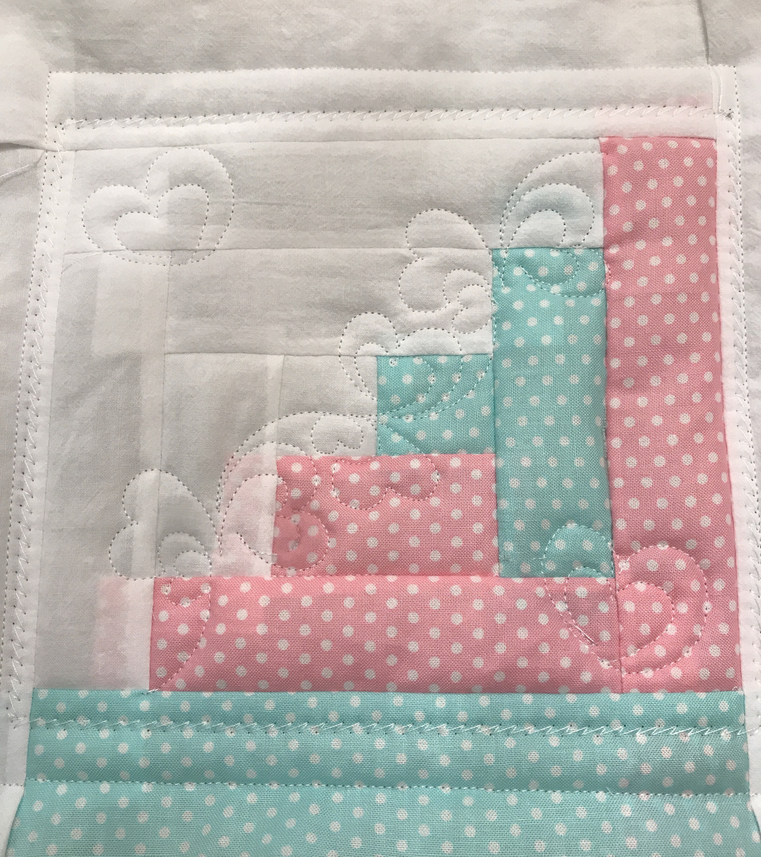 LOG CABIN in the hoop machine embroidery quilt block 3 diff | Etsy