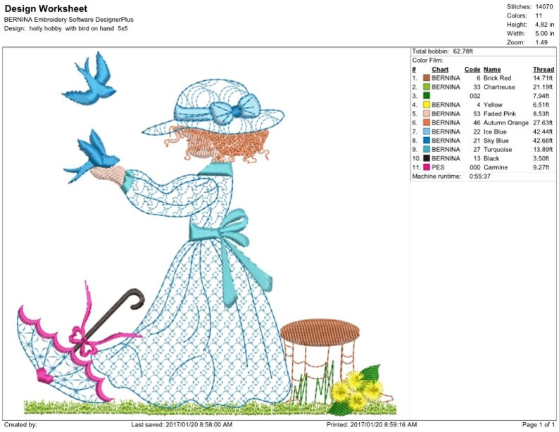 Sarah Kay Machine Embroidery Download 3 Diff Sizes ( 5x5 6x6 7x7")d137 ...