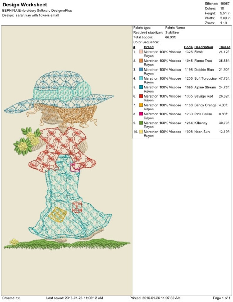 Sarah kay machine embroidery download 5 different sizes | Etsy