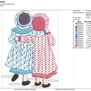 BEST FRIENDS FOREVER Machine Embroidery Download 4 Different Sizes ...