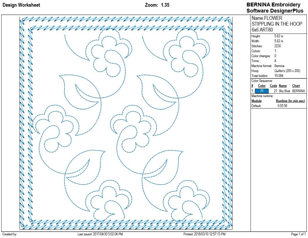 IN THE HOOP Flower Stippling Machine Embroidery Download 4 - Etsy