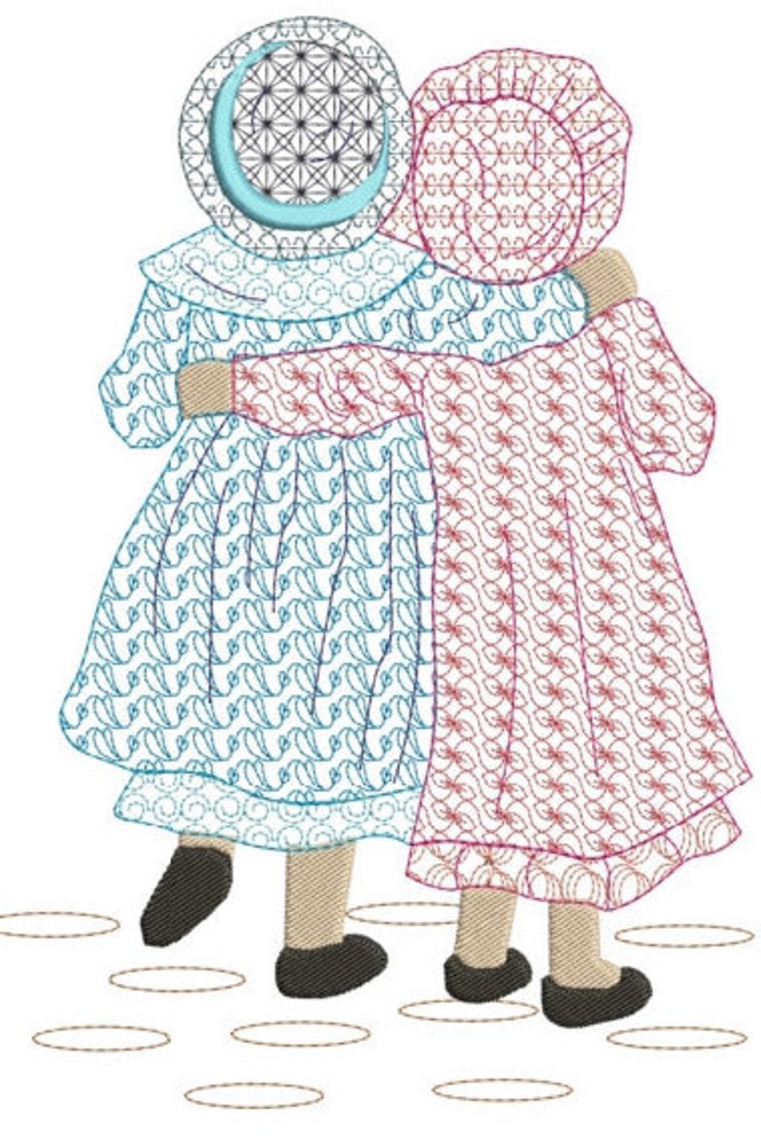 BEST FRIENDS FOREVER Machine Embroidery Download 4 Different Sizes ...