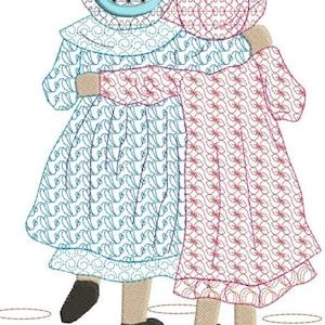 BEST FRIENDS FOREVER Machine Embroidery Download 4 Different Sizes ...