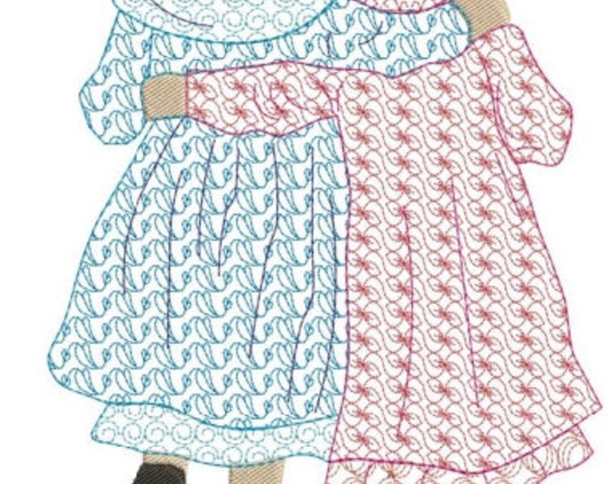 BEST FRIENDS FOREVER Machine Embroidery Download 4 Different - Etsy