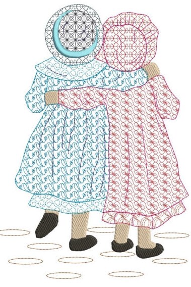 BEST FRIENDS FOREVER Machine Embroidery Download 4 Different - Etsy