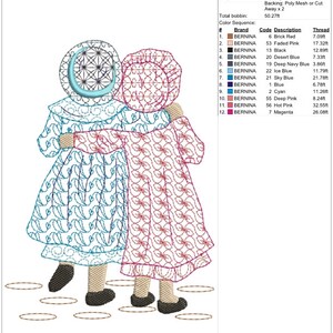 BEST FRIENDS FOREVER Machine Embroidery Download 4 Different Sizes ...