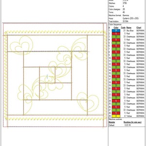 LOG CABIN in the Hoop Machine Embroidery Quilt Block 3 Diff Sizes 6x6 ...