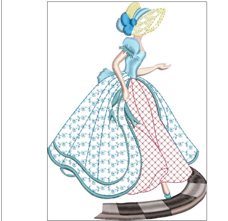 Southern Belle Machine Embroidery Download 3 Diff Sizes ( 4x6 4x5 5x7 ...
