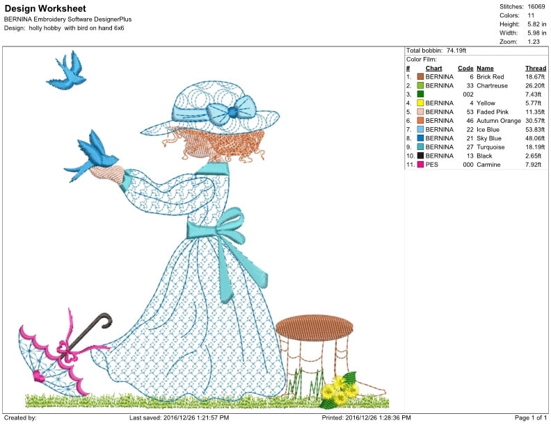 Sarah Kay Machine Embroidery Download 3 Diff Sizes ( 5x5 6x6 7x7")d137 ...