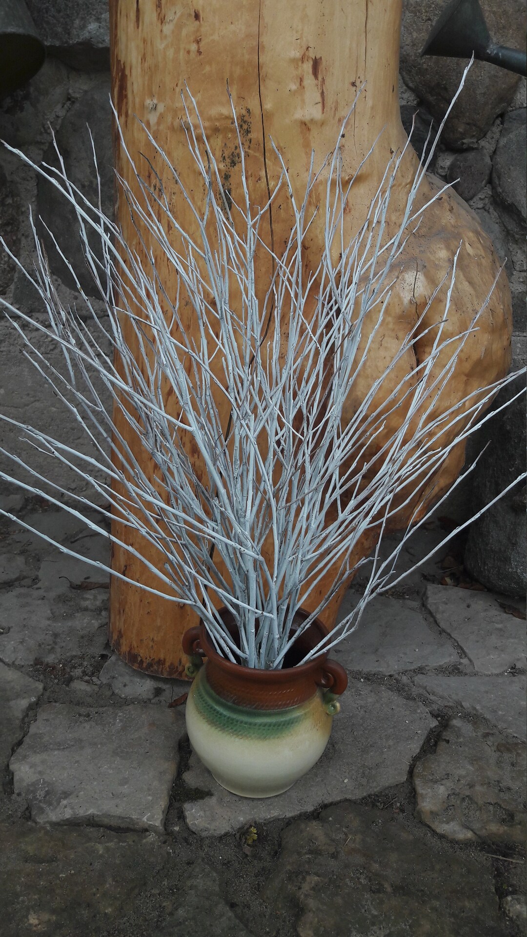 White Tree Branches, Scandinavian Home Decor, Woodland Decor, White ...