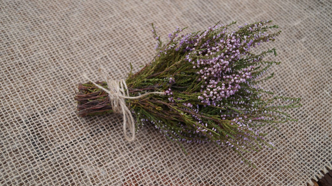 Dried Heather Bouquet Small Heather Bouquet Dried Flower Bouquet ...