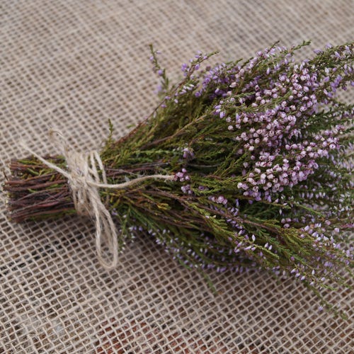 Dried Heather Bouquet Small Heather Bouquet Dried Flower - Etsy