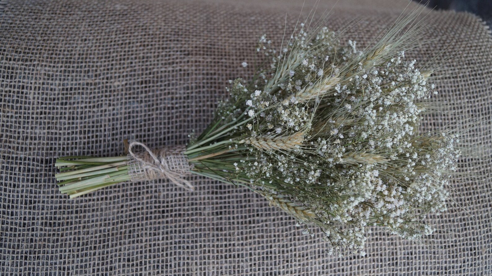 Dried Flower Bouquet Dried White Gypsy Bouquet With Ears - Etsy