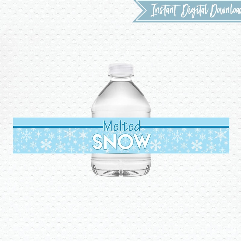 Melted Snowman Label - Etsy
