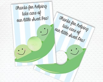 PRINTABLE Thanks for Taking Care of Our Little Peanut EOS | Etsy