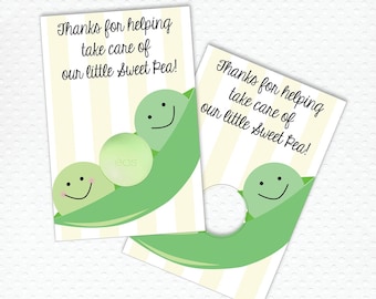 PRINTABLE Thanks for Taking Care of Our Little Peanut EOS | Etsy