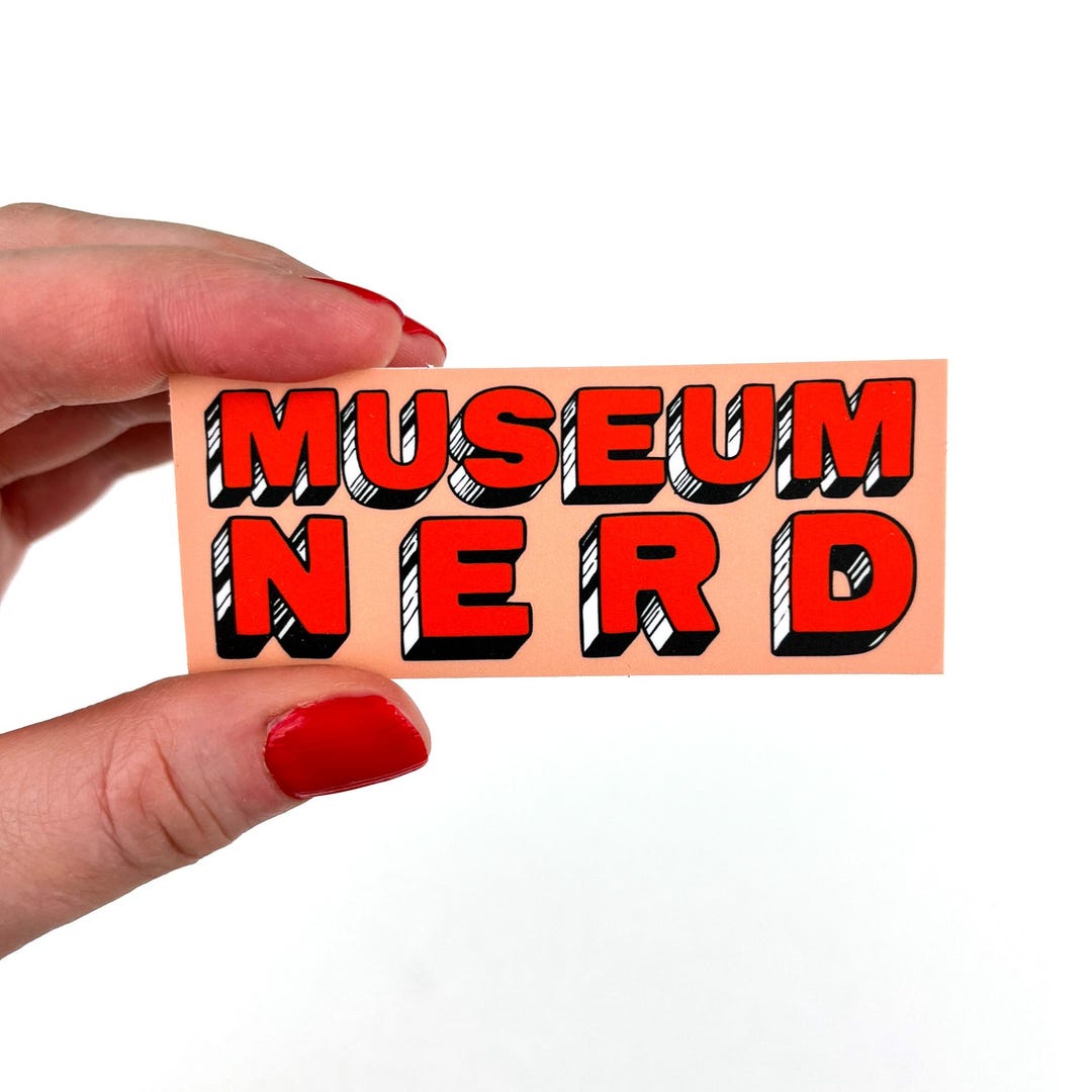 Museum Nerd Vinyl Sticker | Waterproof Decal for Water Bottle, Laptop ...