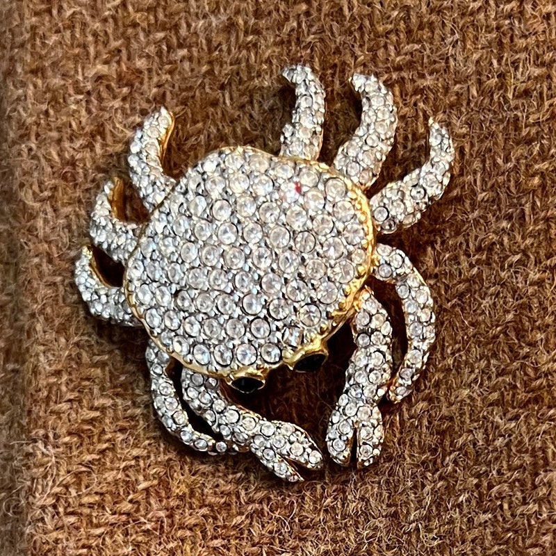 Crab Brooch - Etsy