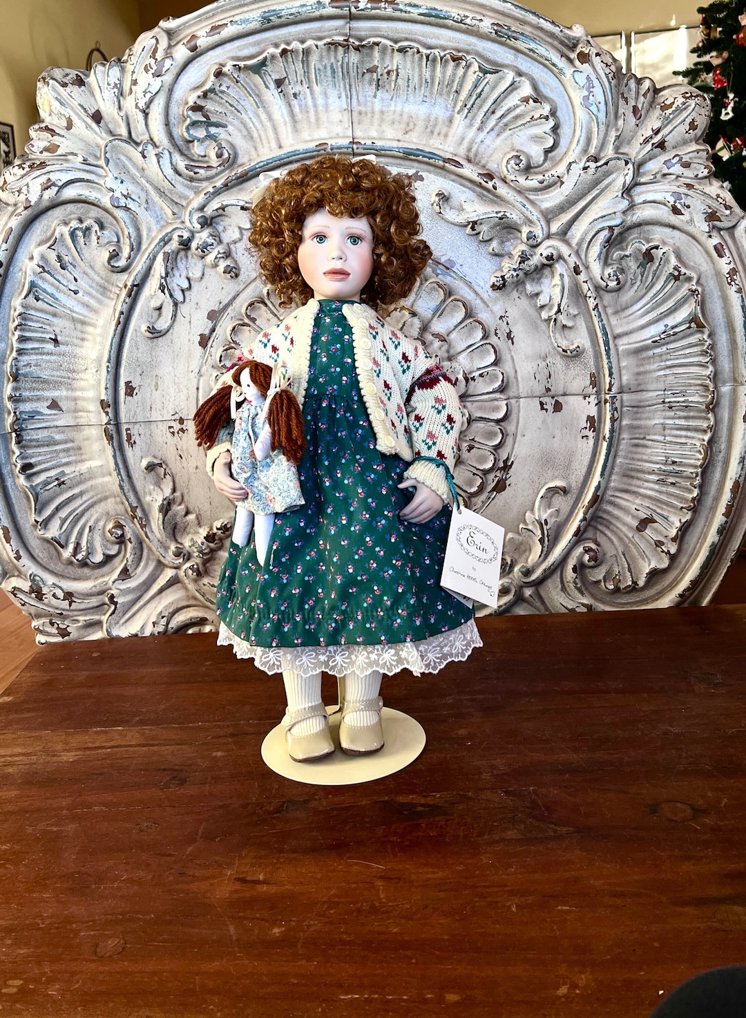 PORCELAIN DOLL ~ Heritage Collection Irish Lass, "erin" Doll, With Her Baby Doll, Original Box ...
