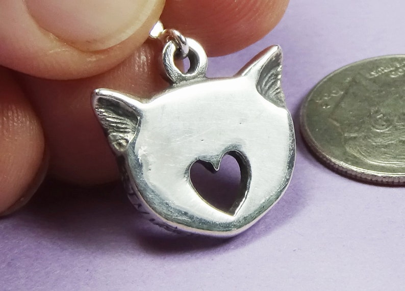 Personalized Cat Pendant Sterling Silvercat Lover Gift for - Etsy