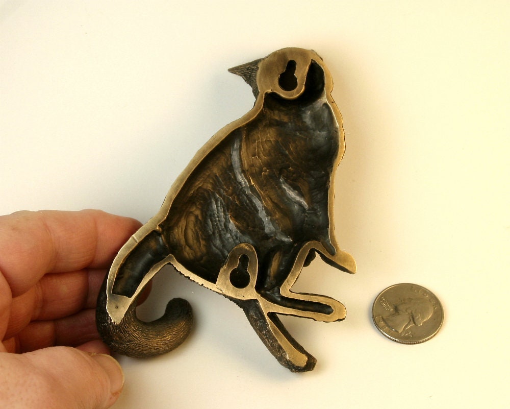 Bronze Cat Utility Hook Housewarming Gift Cat Lover Gift - Etsy