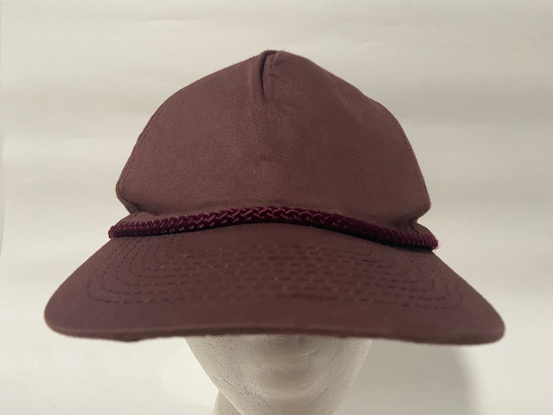 Vintage Maroon 6 Panel Rope Lined Cobra Cap Snapback Snap Back Hat - Etsy