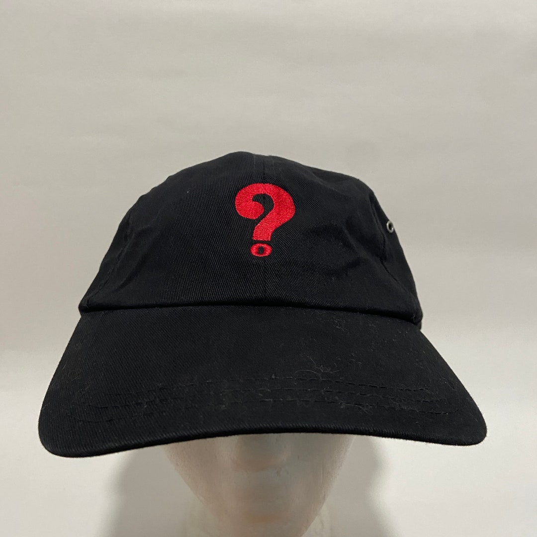 Question Mark Hat // What Would You Do? Black 6panel Low Profile Hat - Etsy