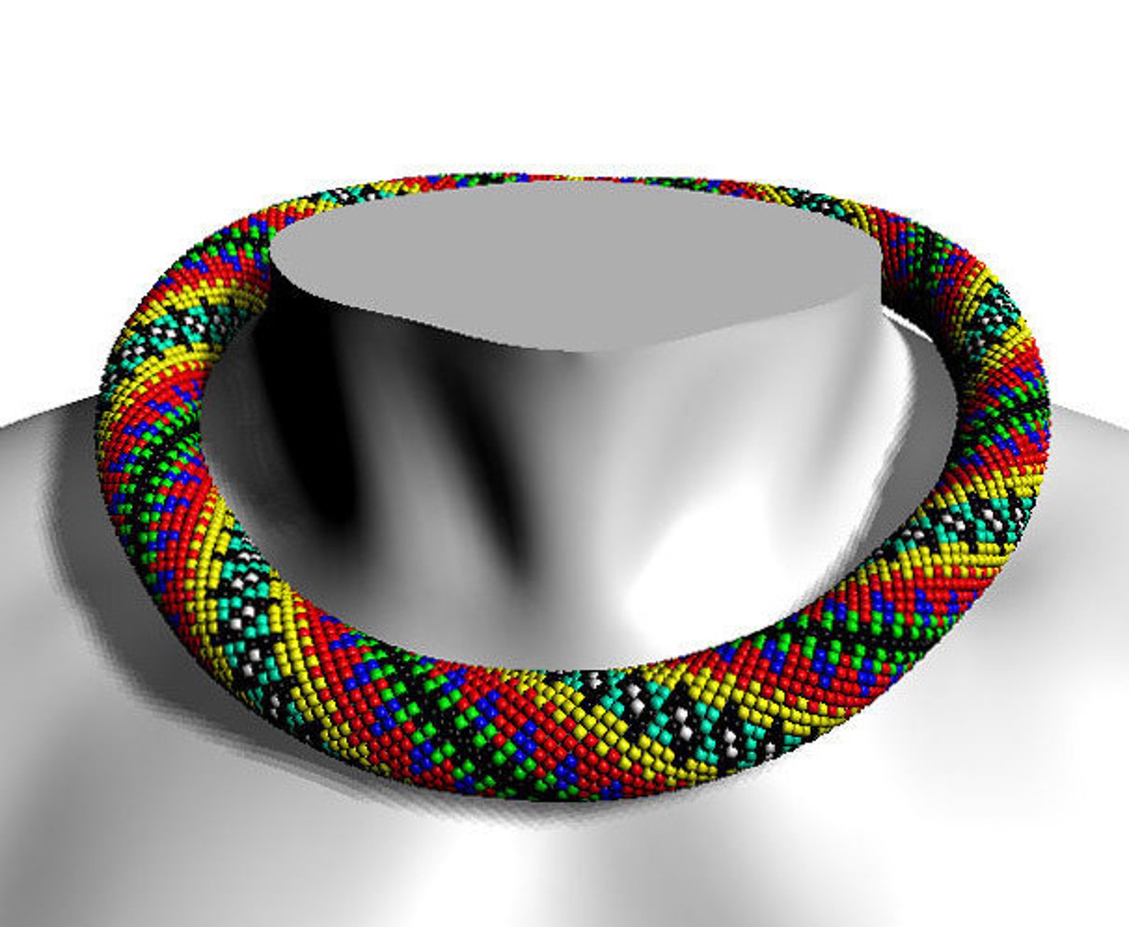 Colorful Seed Bead Crochet Pattern, PDF File, DIY, Beaded Necklace ...