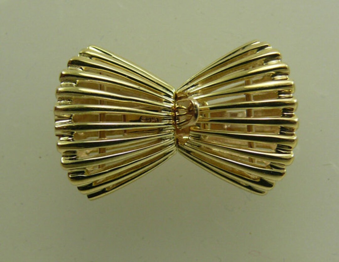 Bow Clasp 14k Yellow Gold - Etsy