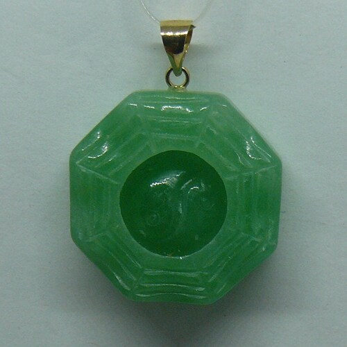 Jade Yin Yang Pendant - Etsy