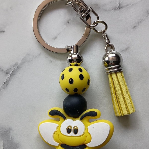 Bumble Bee Keychain - Etsy