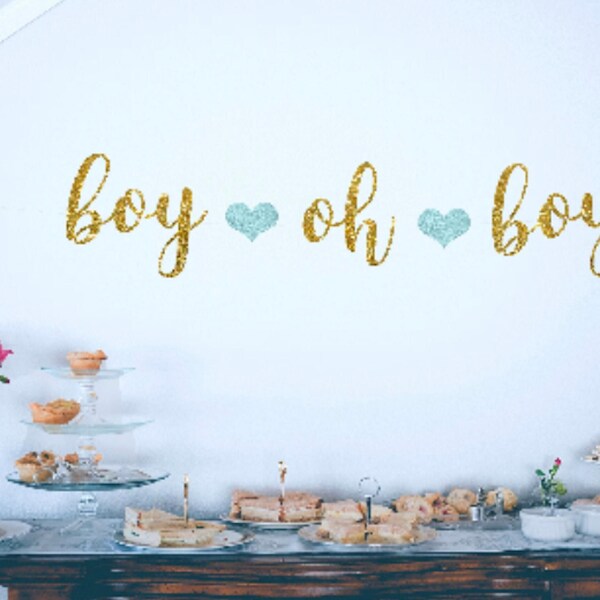 Oh Boy Banner - Etsy