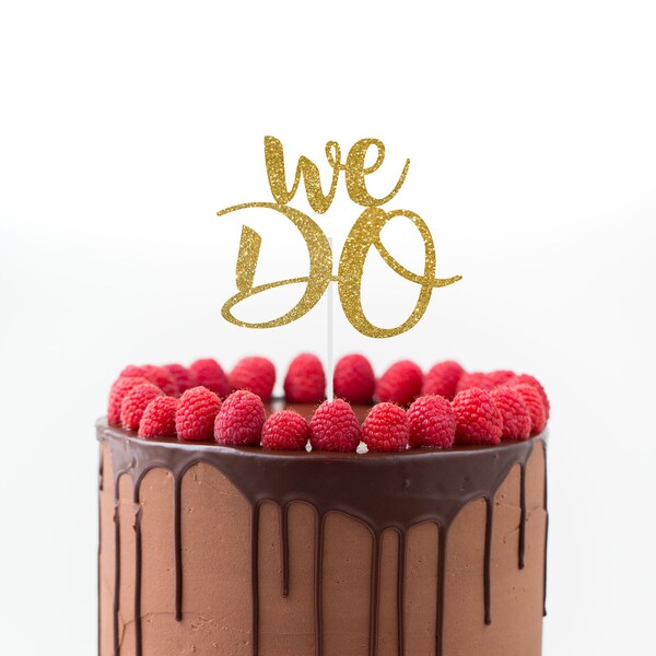 We Do Cake Topper - Etsy UK