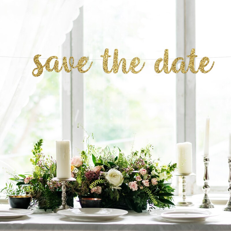 Save the Date Banner - Etsy