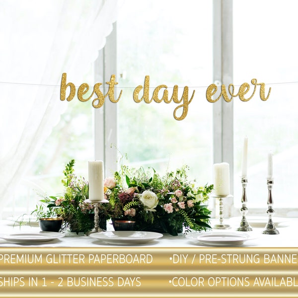 Best Day Ever Banner - Etsy
