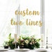 Custom Banner Personalized Banner Two Lines for Long Text - Etsy