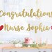 Nurse Banner, Nurse Graduation Party Decorations, Nurse Grad Banner ...