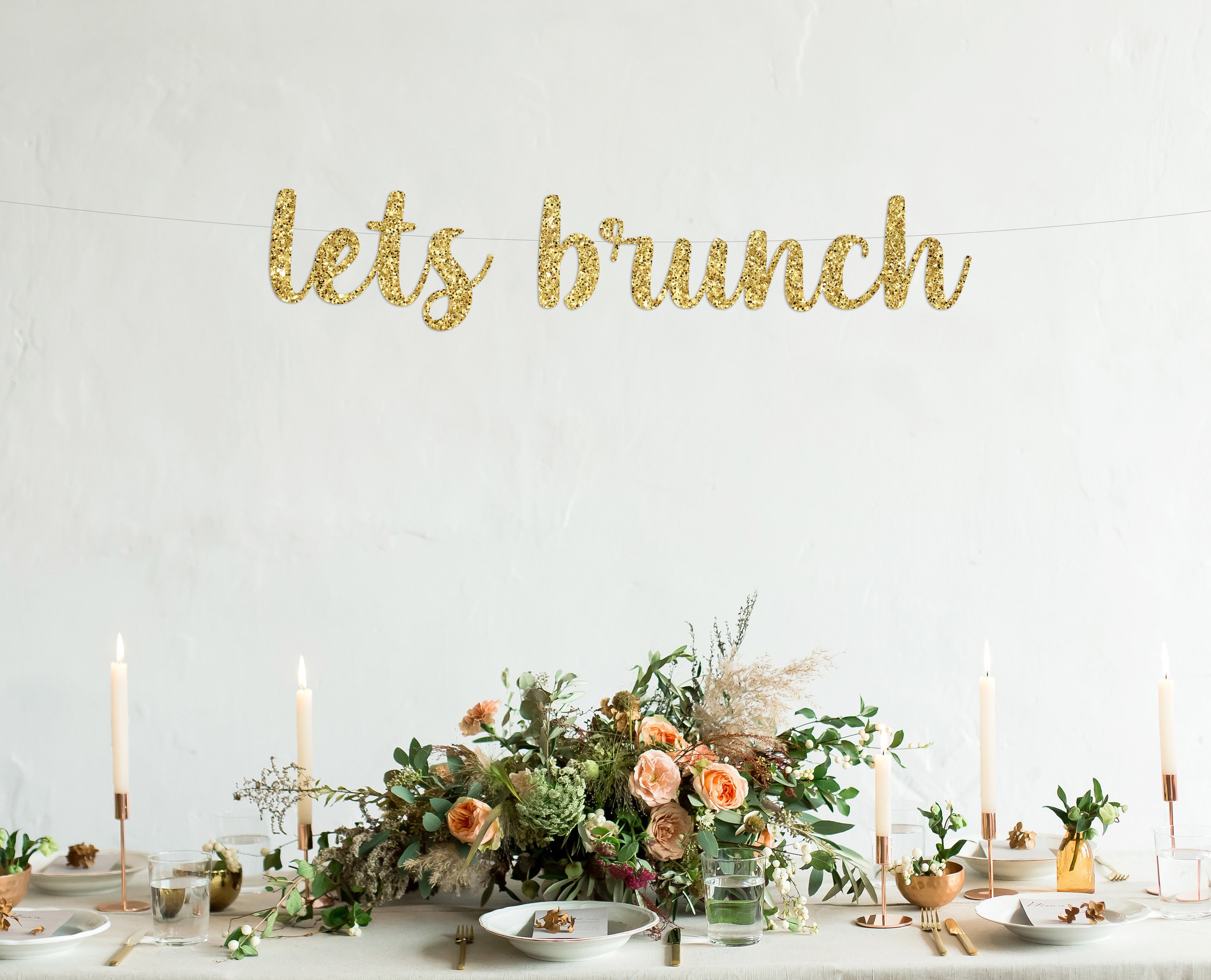 Brunch Sign Brunch Banner Lets Brunch Bridal Shower - Etsy