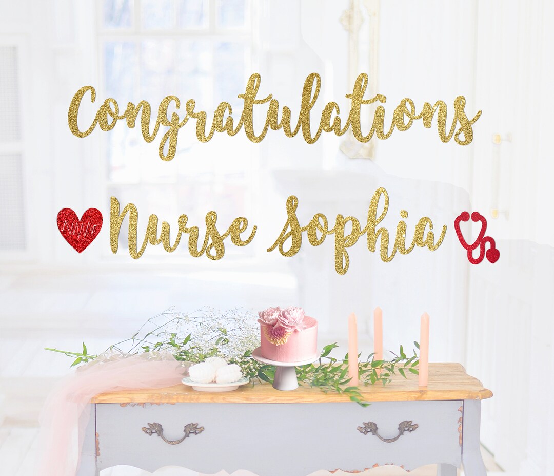 Nurse Banner, Nurse Graduation Party Decorations, Nurse Grad Banner ...