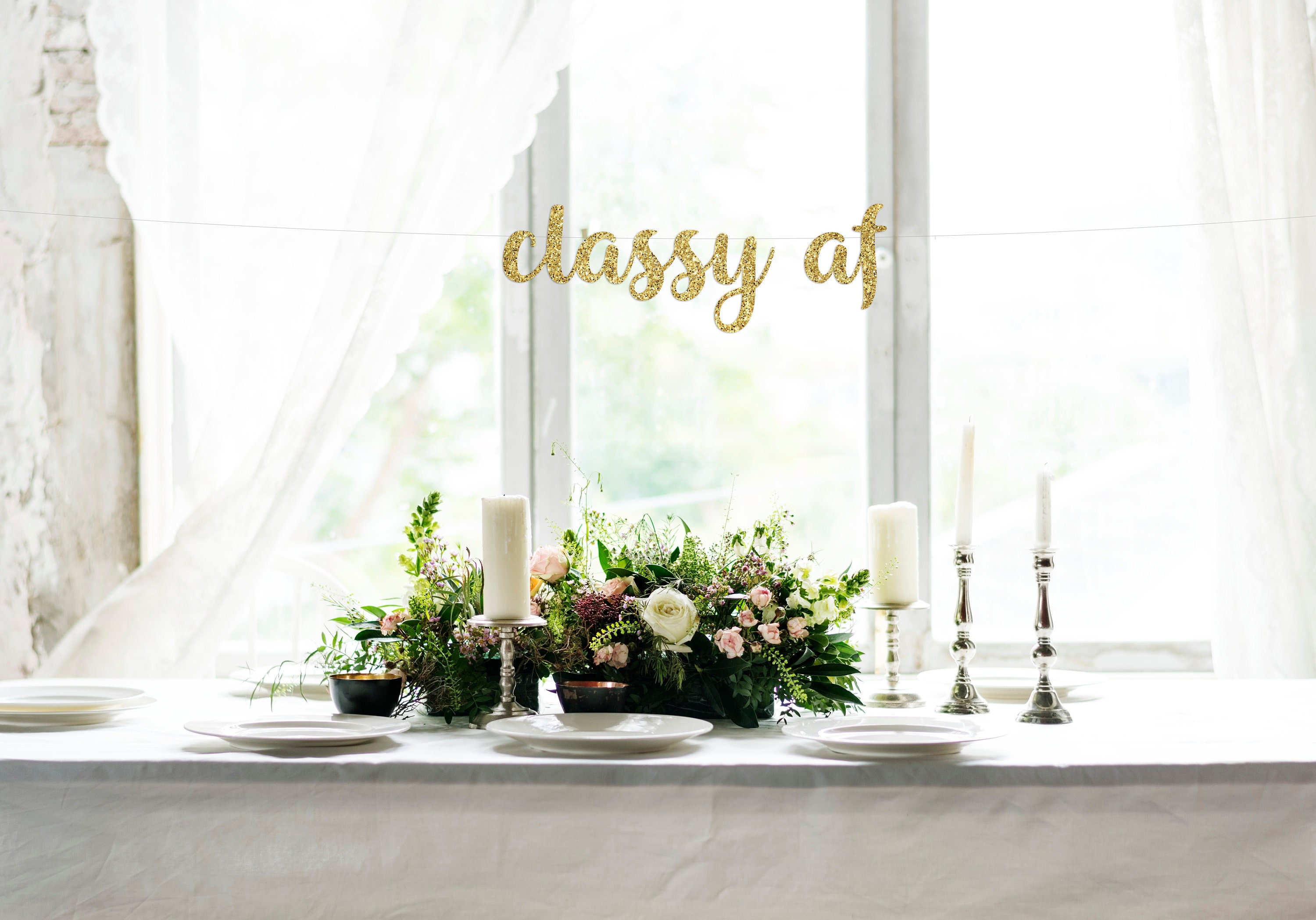 Classy AF Banner Hashtag classy af Classy Banner Stay | Etsy