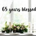 65 Years Blessed Banner 65th Birthday Banner 65th - Etsy