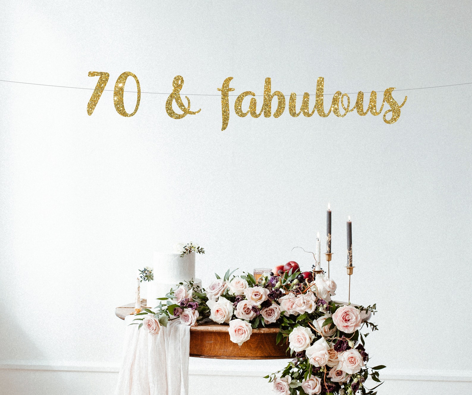 70 & Fabulous Banner 70 and Fabulous 70th Birthday Banner | Etsy