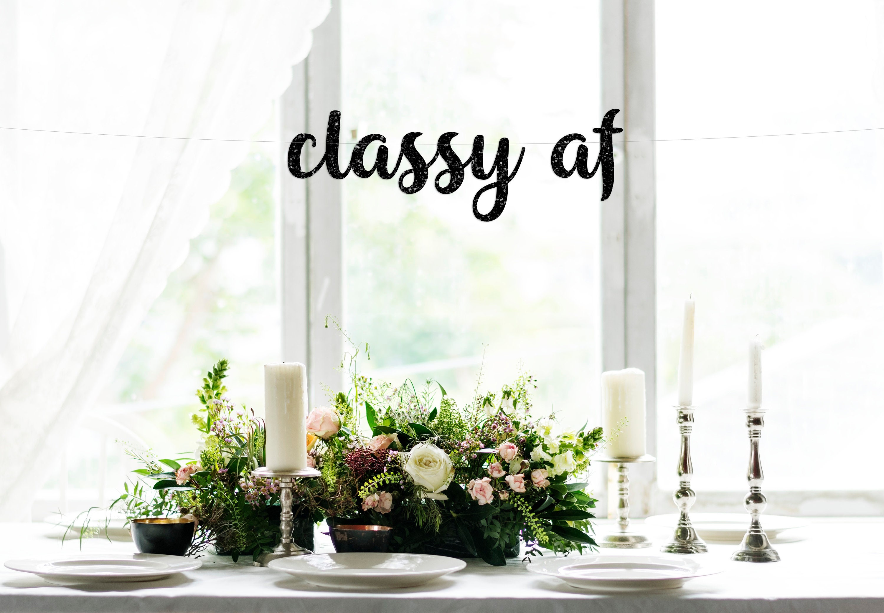 Classy AF Banner Hashtag classy af Classy Banner Stay | Etsy