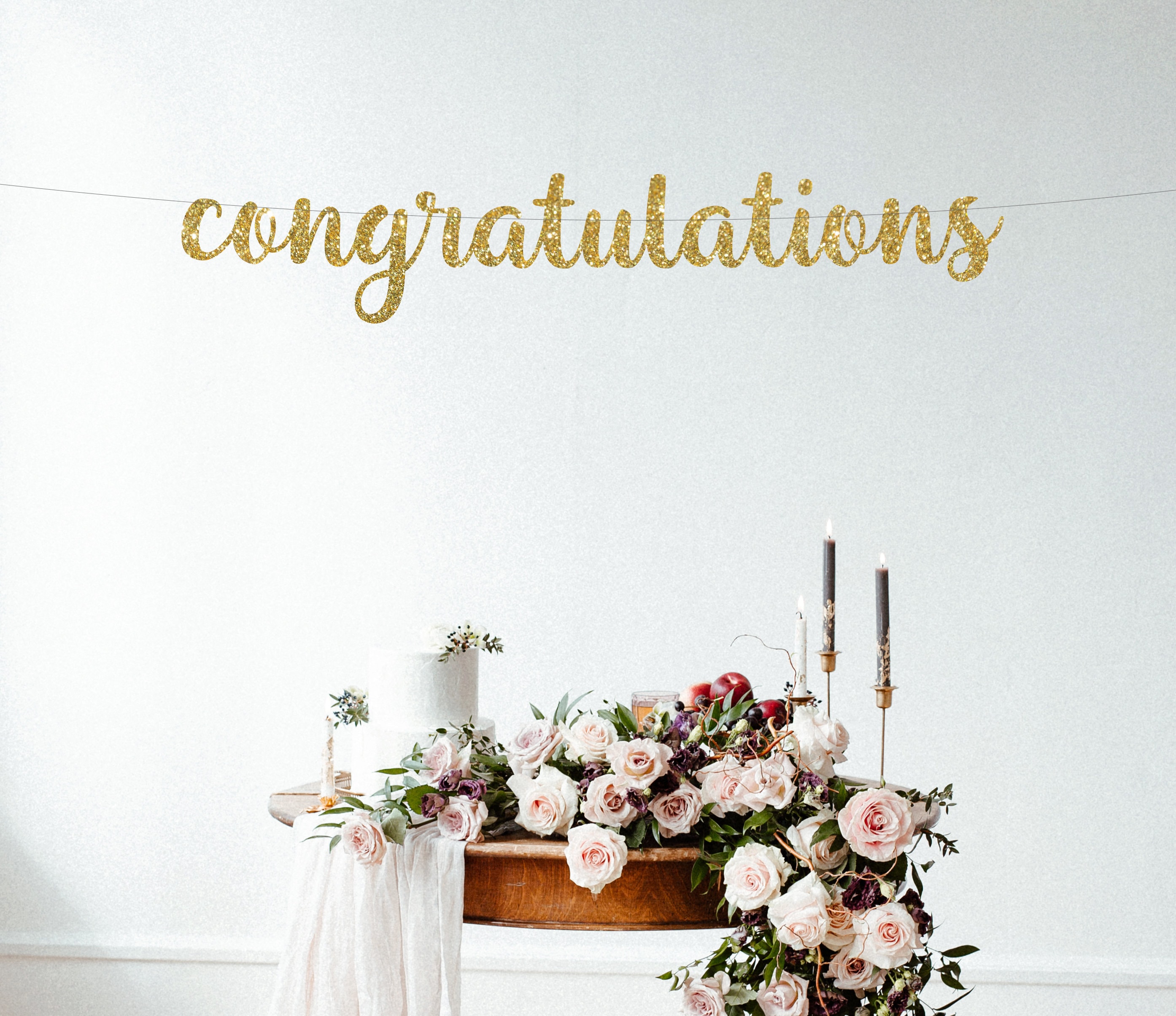 Congratulations Banner Congratulations Sign Engagement - Etsy Australia