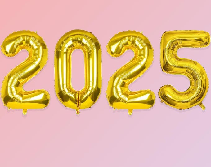 Gold 2025 Balloons - Etsy