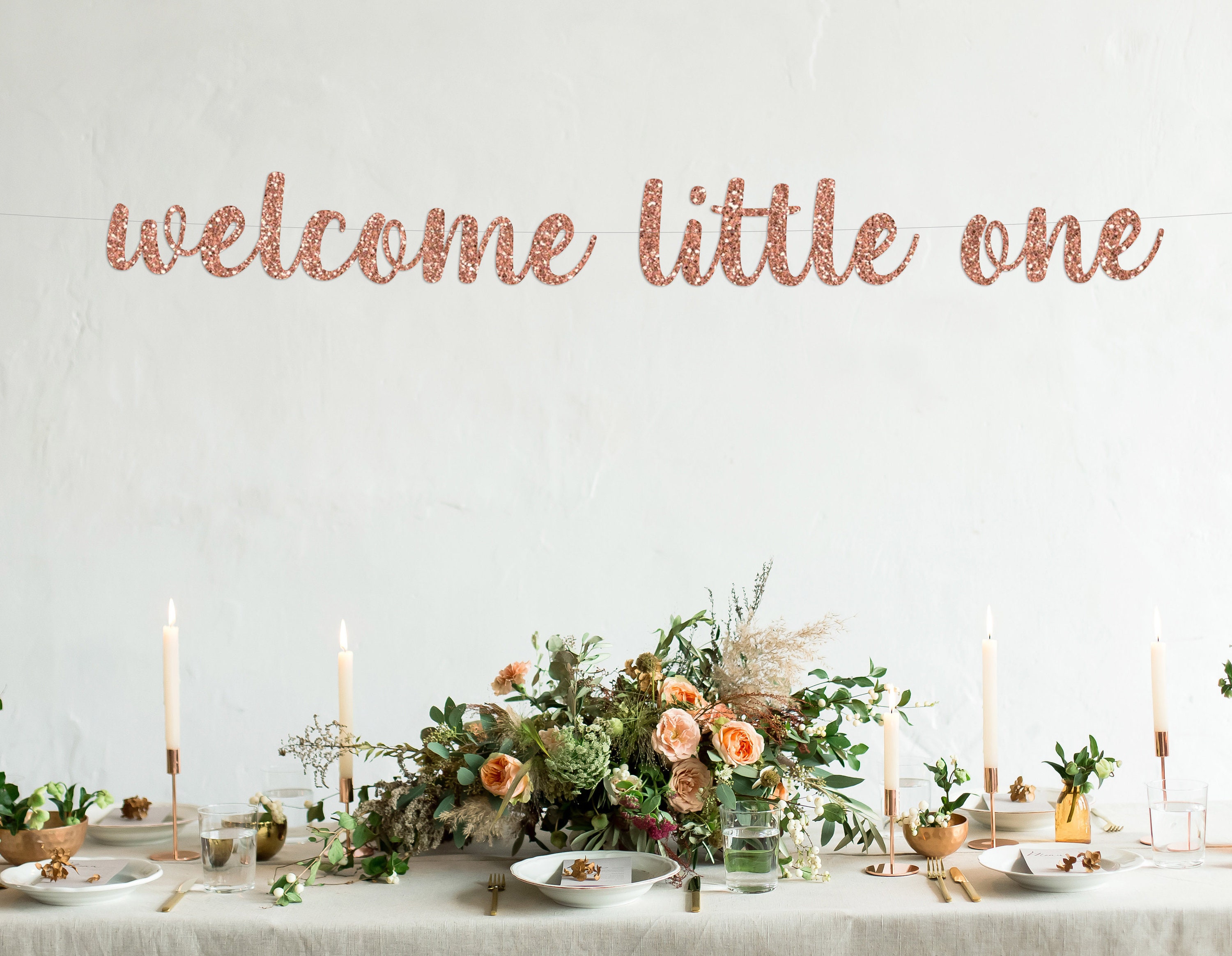 Welcome little one banner little one decorations welcome | Etsy