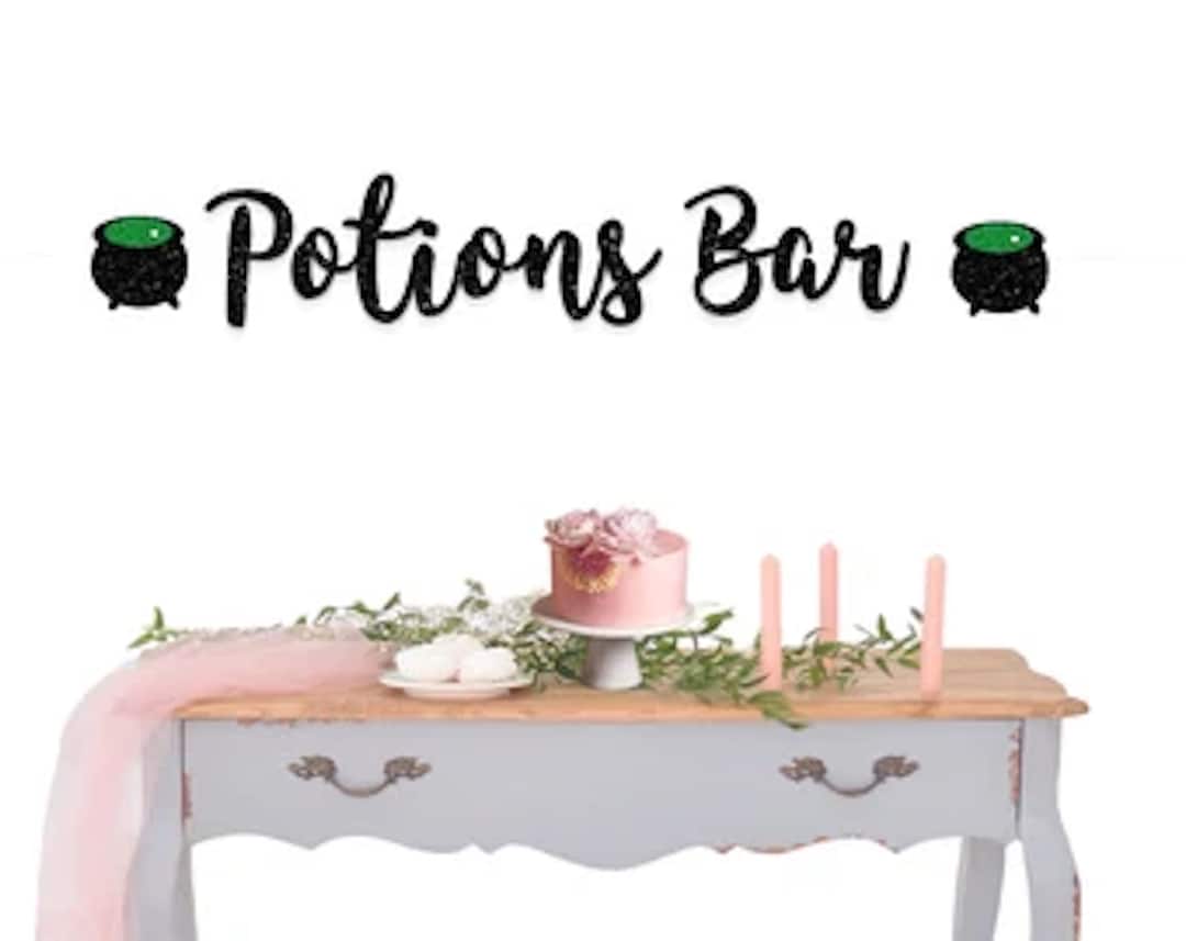Potions Bar Banner, Potion Bar, Halloween Party Banner, Halloween Bar ...