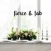 Fierce and Fab Banner Wall Decor Wall Art Boss Babe Girl - Etsy
